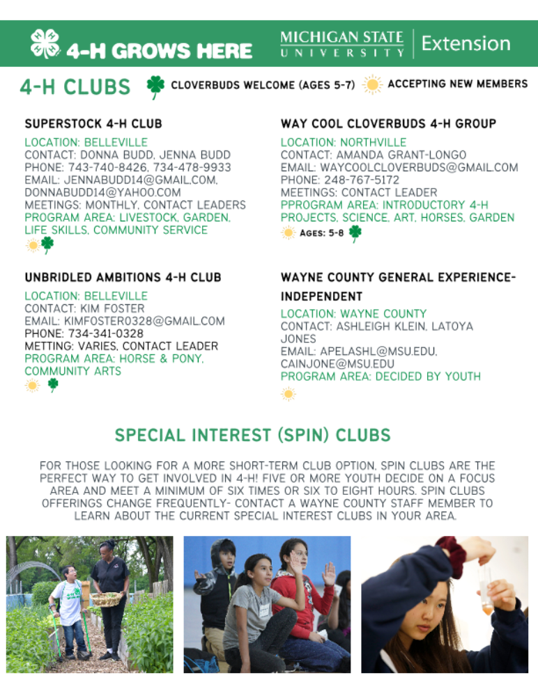 Wayne County Club Directory - Wayne County